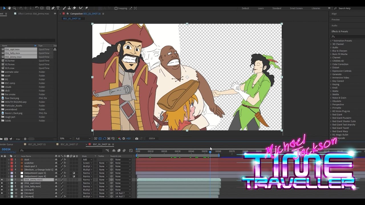 Making of Michael Jackson Time Traveller Ep. 4 animated short film 2d ...