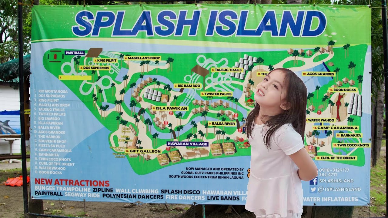 Splash Island Tour｜Water Park In Biñan Laguna - YouTube