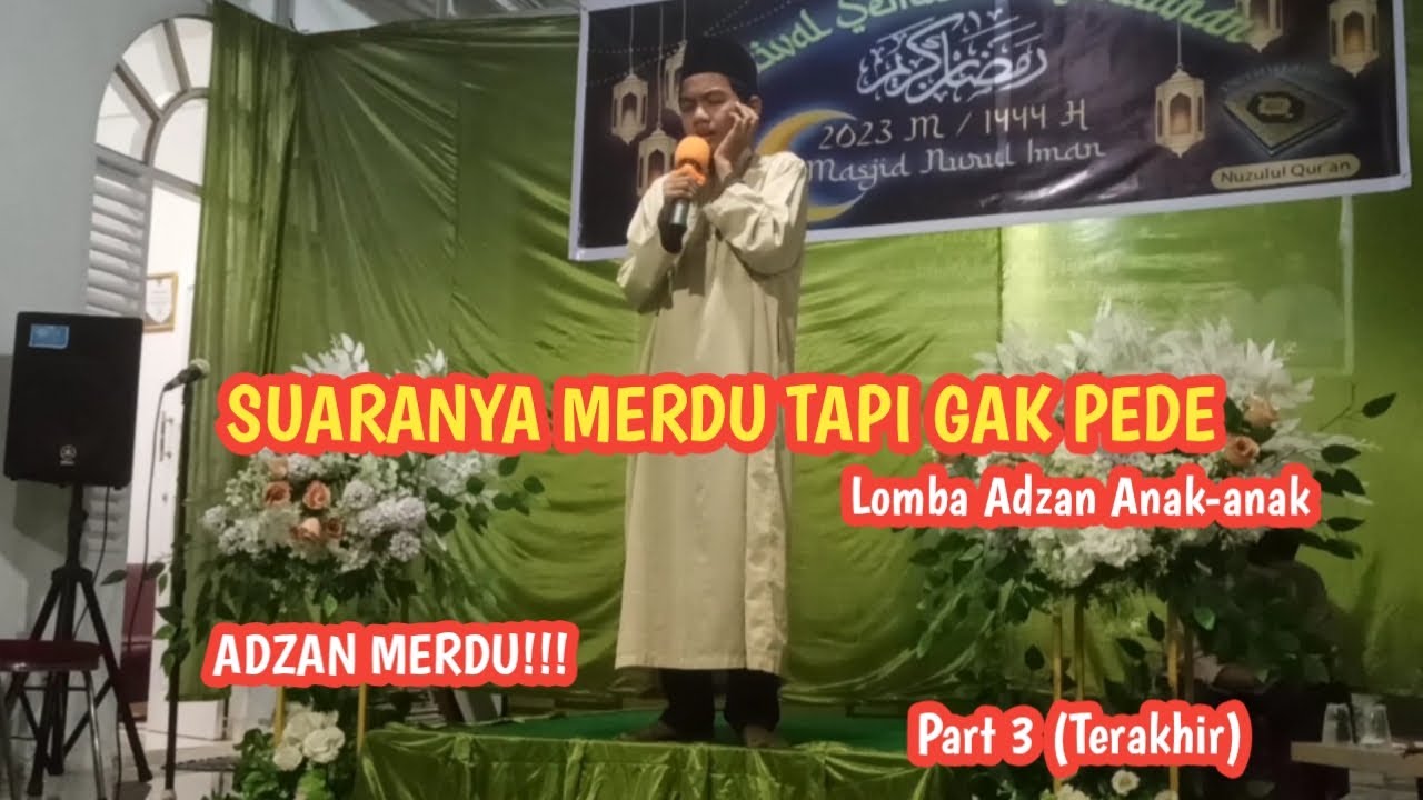 Adzan Merdu || Lomba Adzan Anak-anak - YouTube