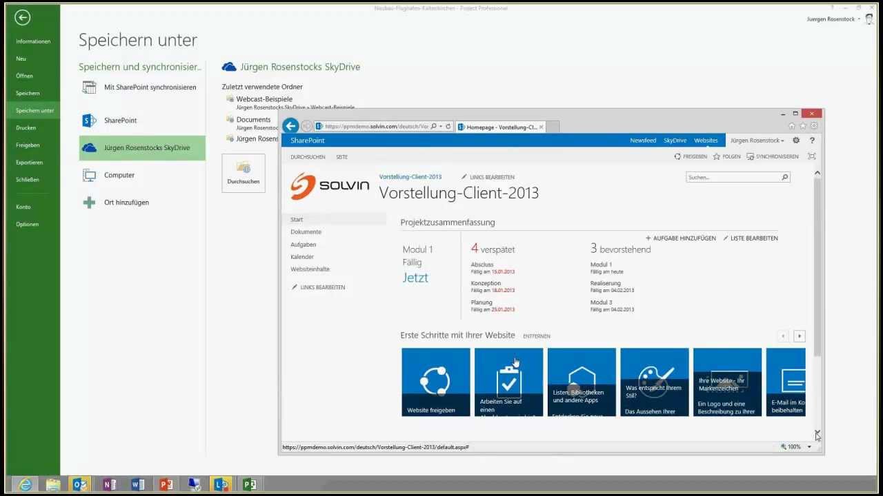 Webcast: Microsoft Project Client 2013 - YouTube