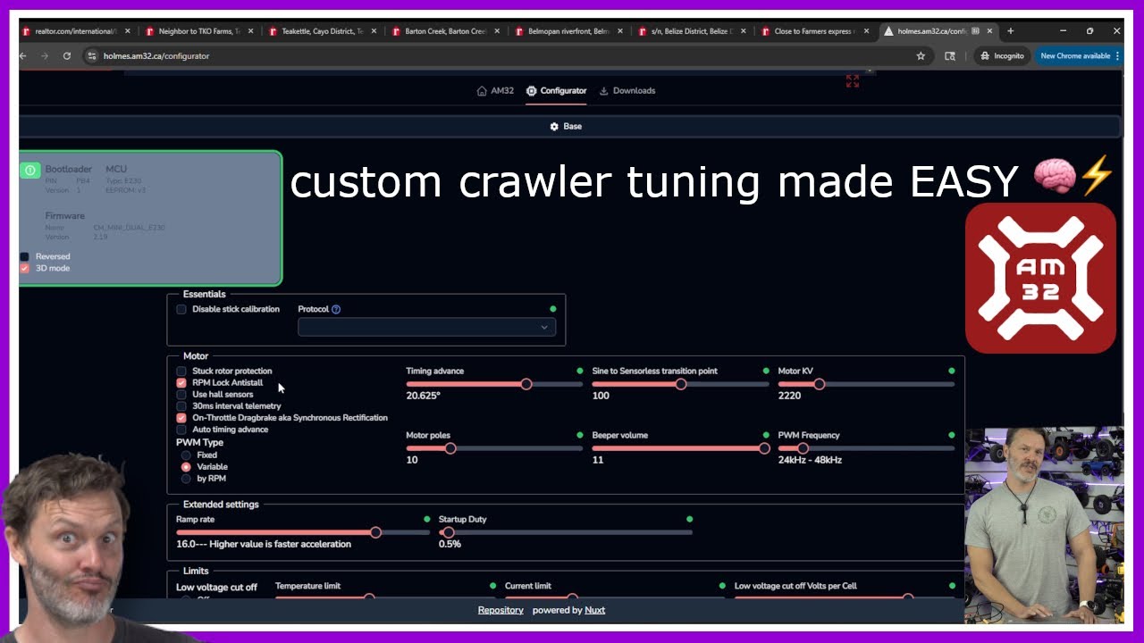 🚀 My Custom AM32 Site for RC Crawlers is LIVE! | holmes.am32.ca ...