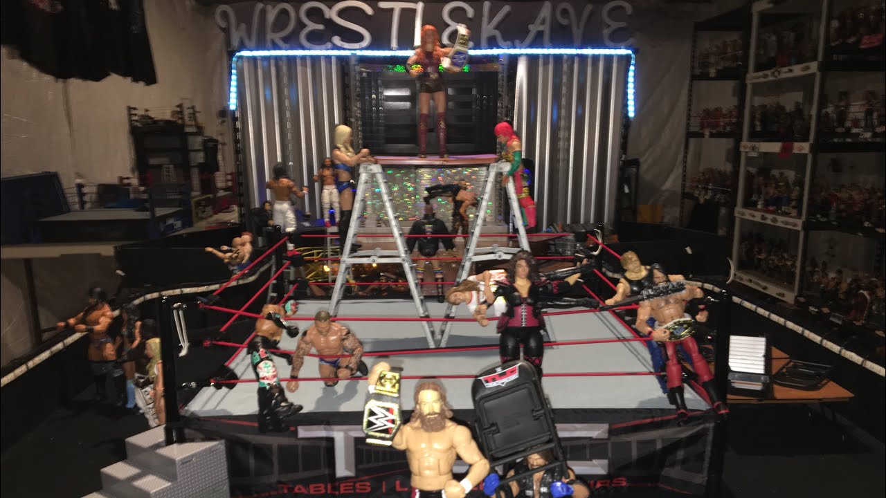 WWE CRAZY ACTION FIGURE SETUP - Awesome, Amazing - YouTube