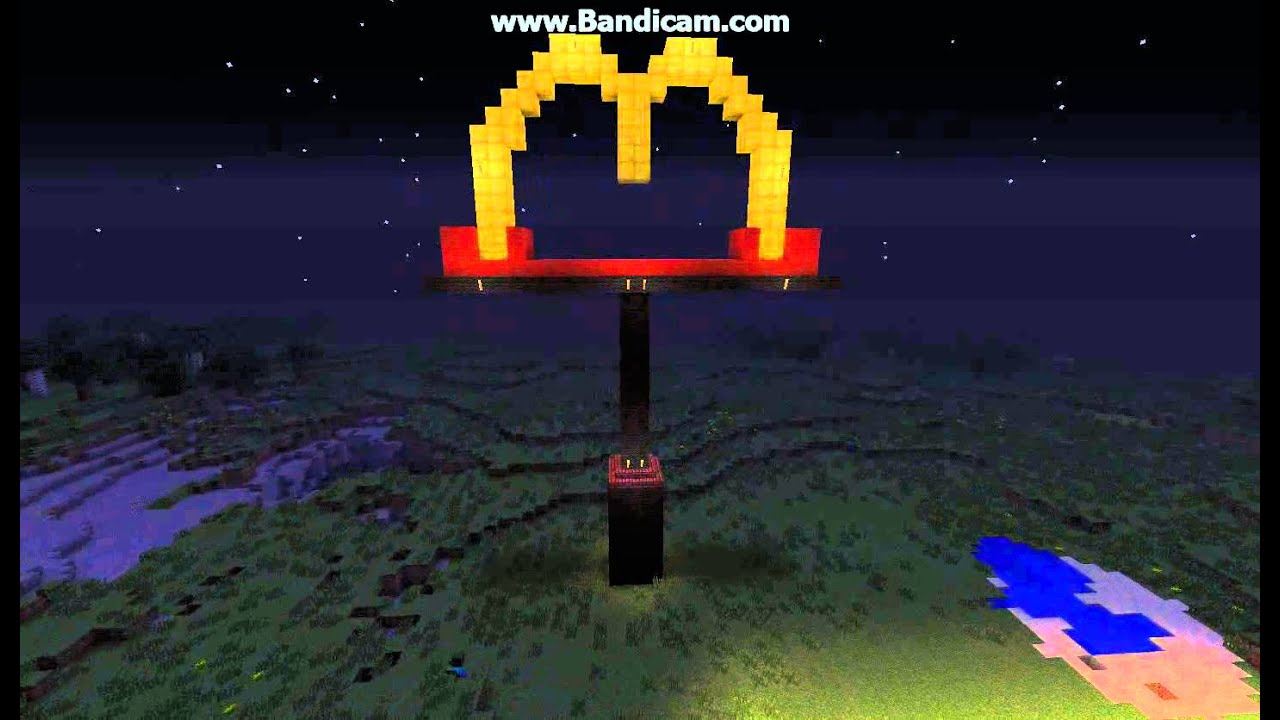 Minecraft Mcdonalds Sign - YouTube