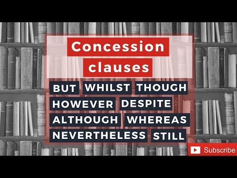 Learn English Concession Clauses