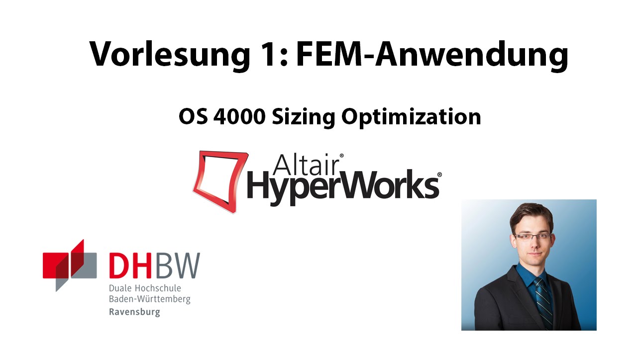 Optistruct OS 4000 Sizing Optimization - YouTube