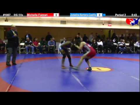 NYAC 59 KG / 130 lbs: Michelle Fazzari vs. Jackeline Renteria - YouTube