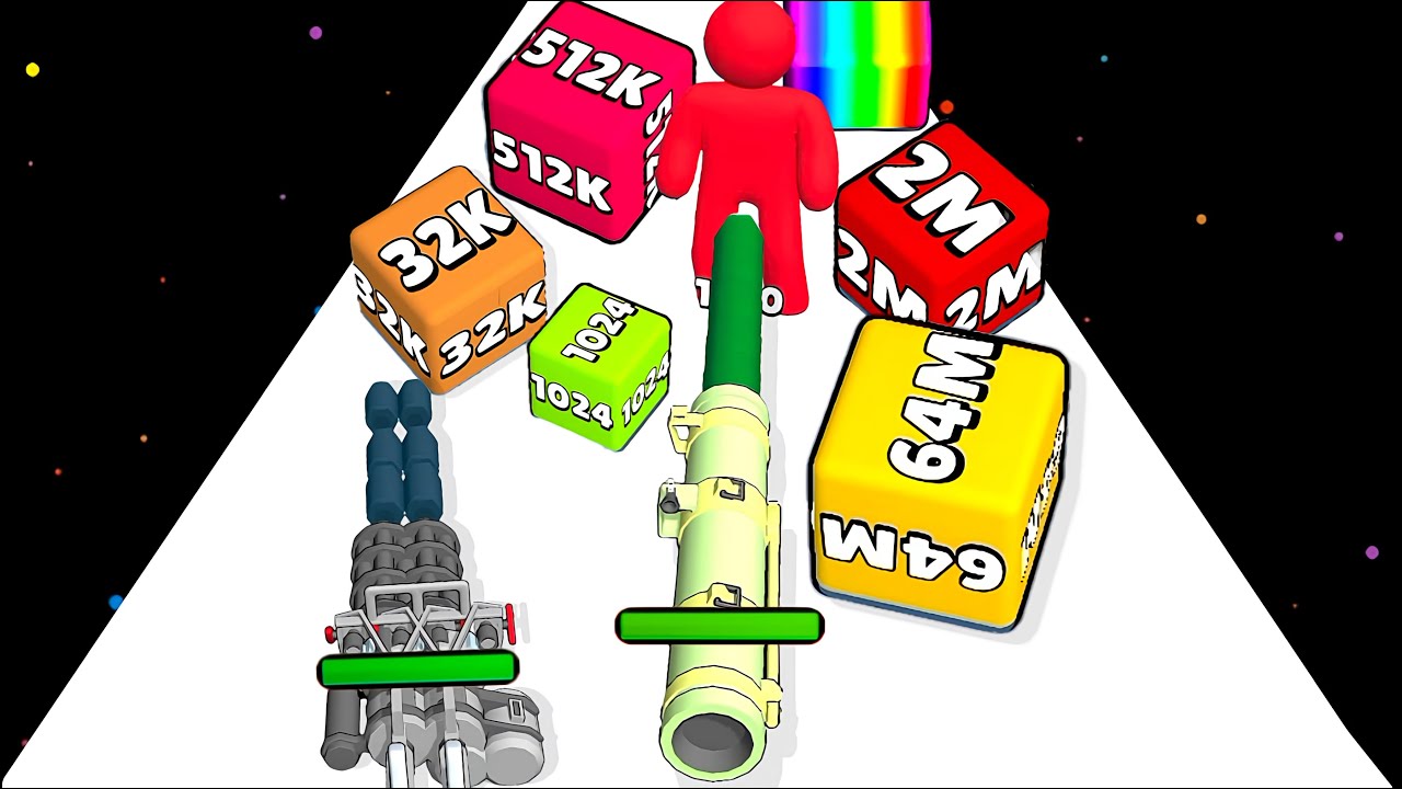 Gun Up 2048 game in MAX LEVEL : Ball Master 3D ⭐ Merge Simulator ...