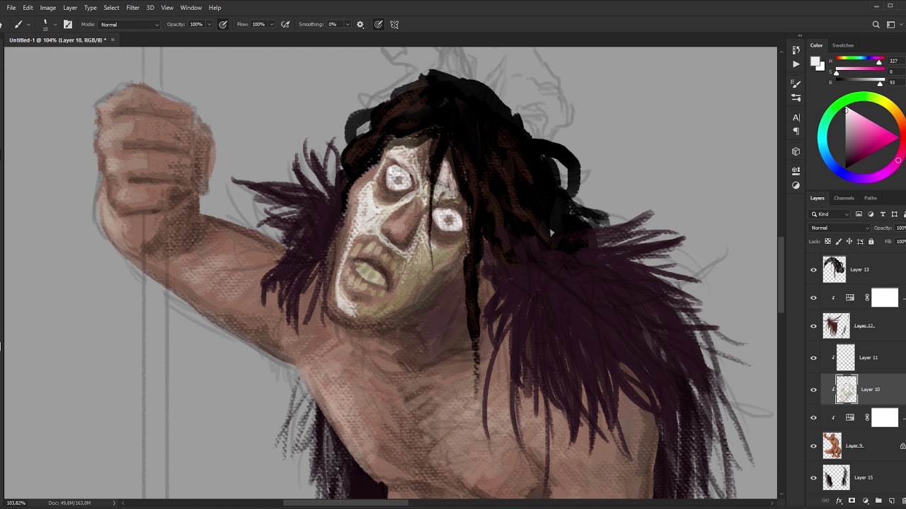 Speedpaint - Canibal concept - YouTube