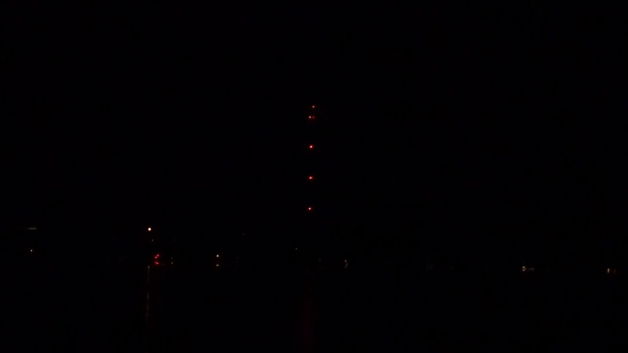 🗼📺🌆💦Madison Community Tower at Night - YouTube
