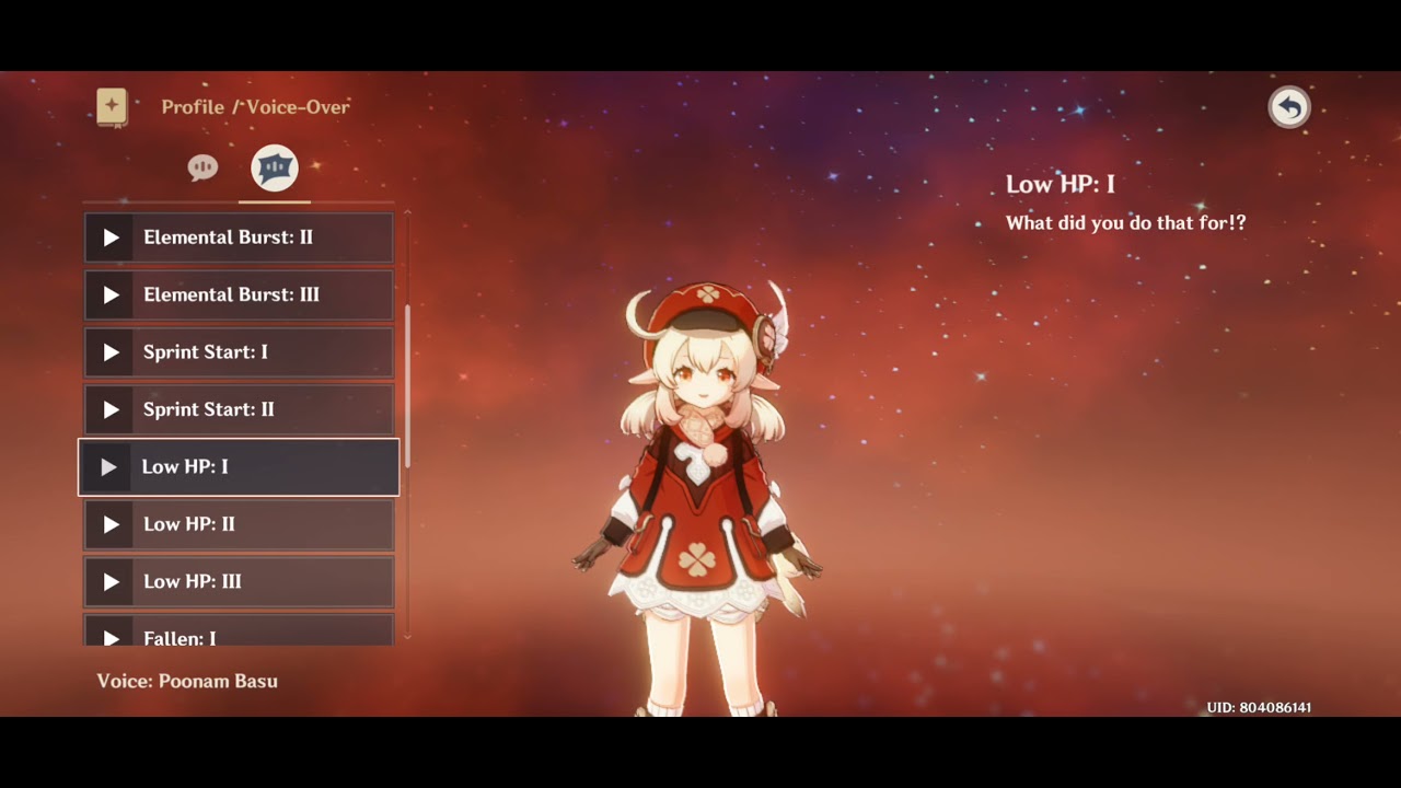 Klee's new voice lines (English) - YouTube