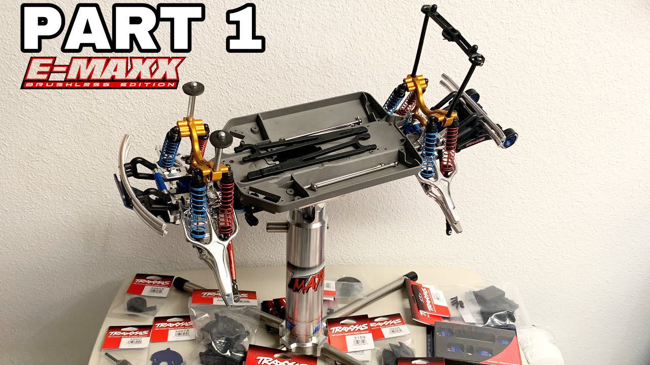 TRAXXAS CLASSIC E-MAXX CUSTOM BRUSHLESS BUILD PART-1 - YouTube
