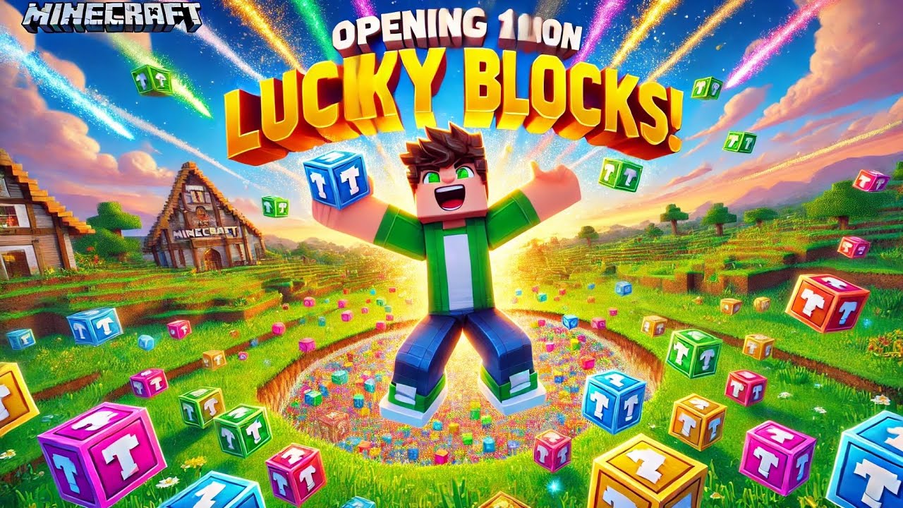 Opening 1 million lucky blocks in Minecraft - YouTube