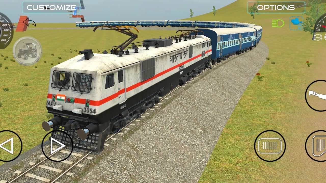 Fast train 🚂 engine with passenger boggy - YouTube