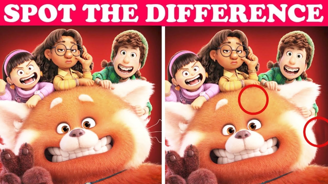 Spot the Difference: Turning Red - YouTube