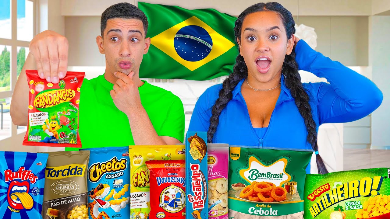 Trying BRAZILIAN SNACKS for the FIRST TIME! - YouTube