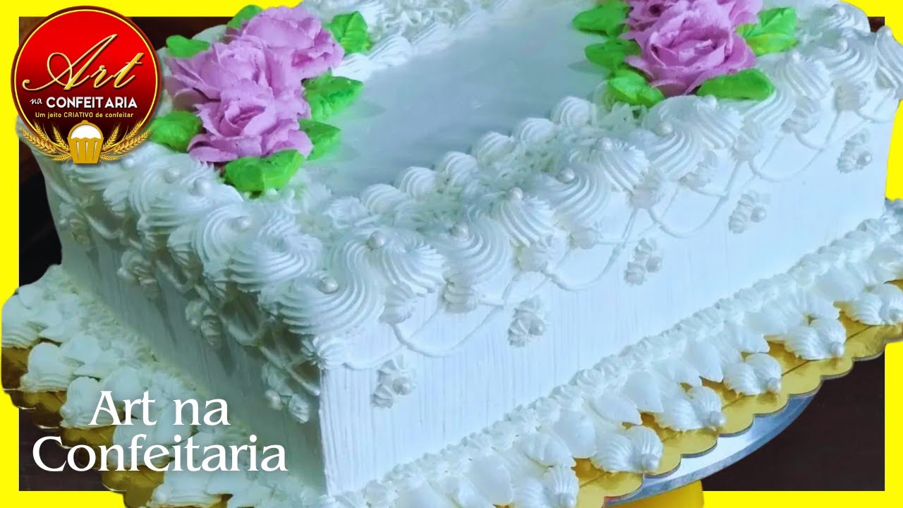 Aprenda fazer essa decoração de bolo! - YouTube