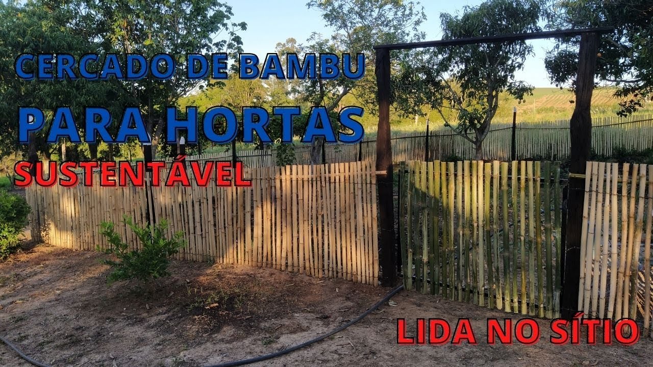 CERCA PARA HORTA COM BAMBU (PARTE 3) - YouTube