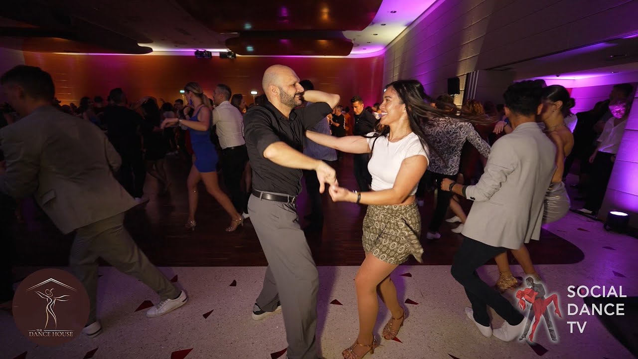 Social Dancing John Tsimbidis & Rawan Haddad #live2mambo Budapest - YouTube