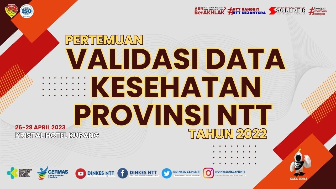 PEMBUKAAN || VALIDASI DATA KESEHATAN PROVINSI NTT - YouTube