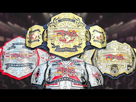 Every New TNA Championship Title Belt Revealed! - YouTube