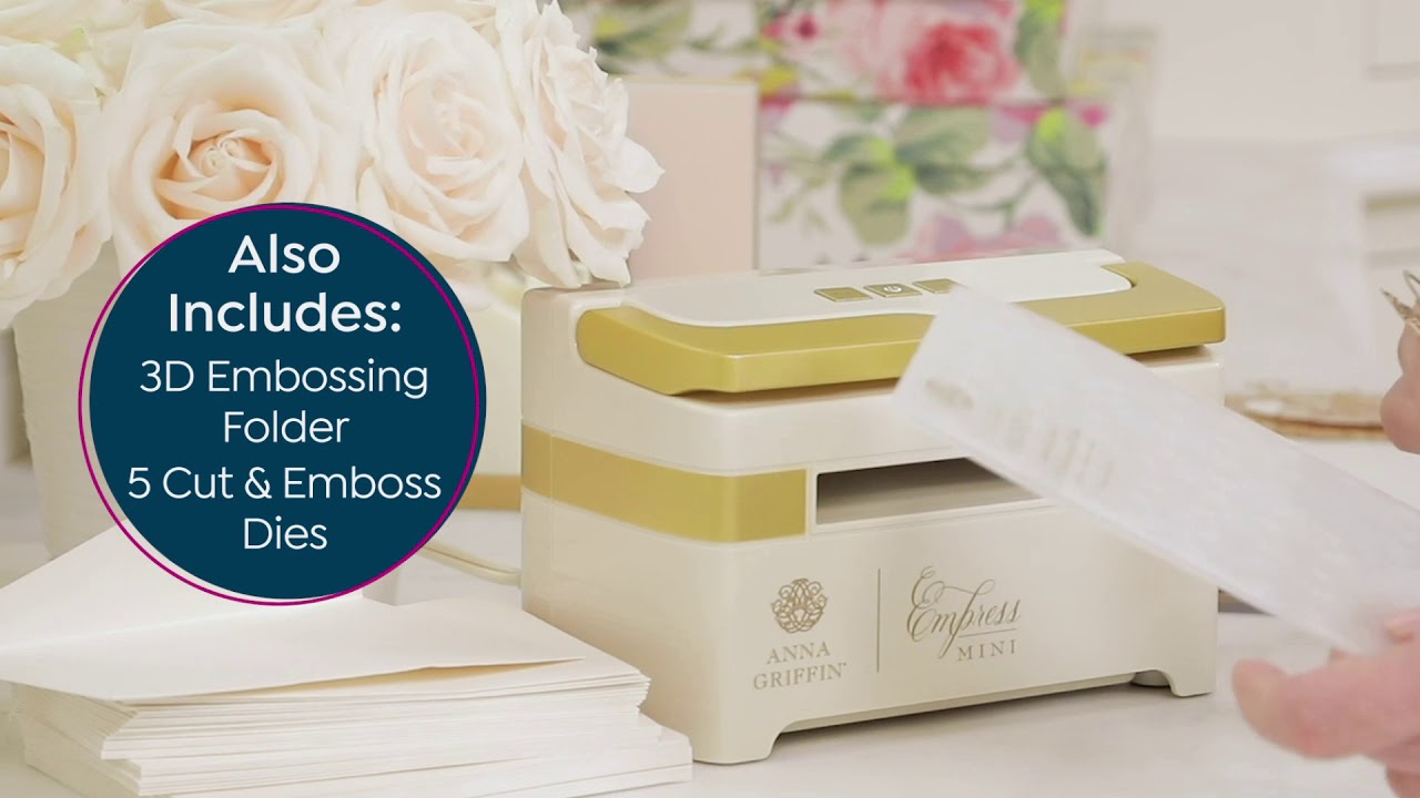 Anna Griffin Empress Mini Die Cut Emboss Machine Bundle - YouTube