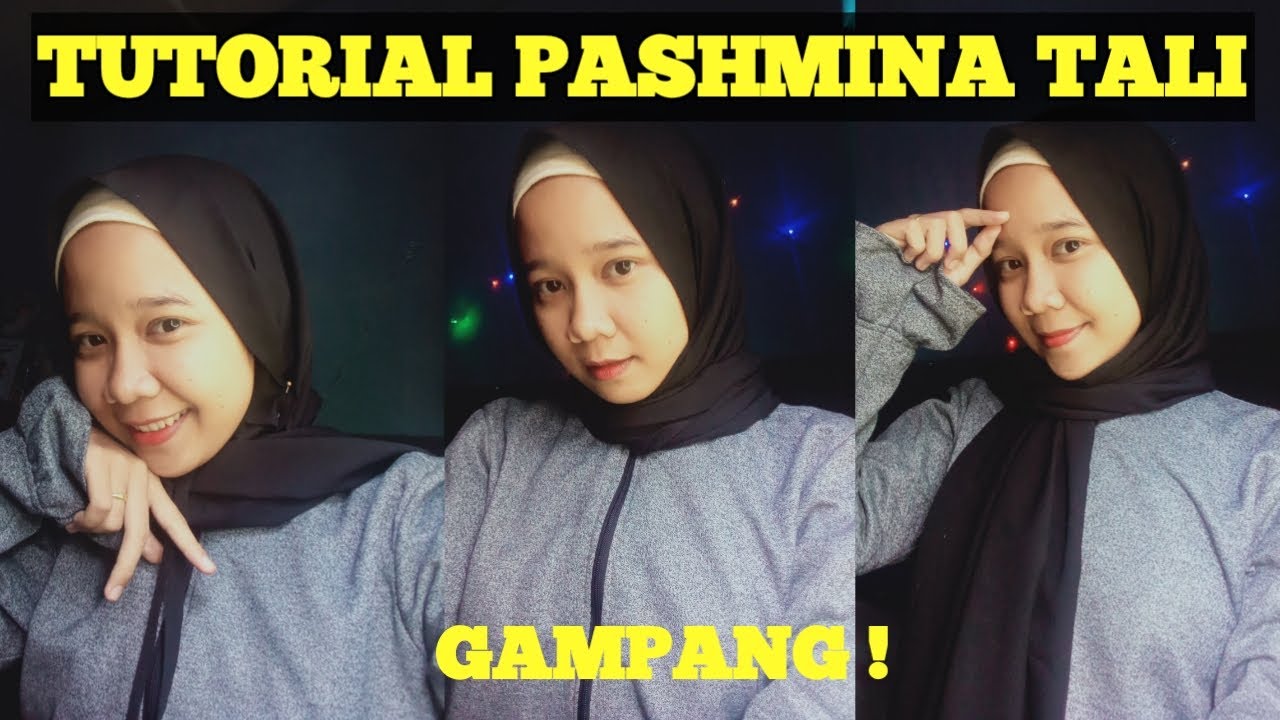 TUTORIAL HIJAB PASHMINA TALI TERBARU 2020, SIMPEL MUDAH PRAKTIS || MDS channel - YouTube