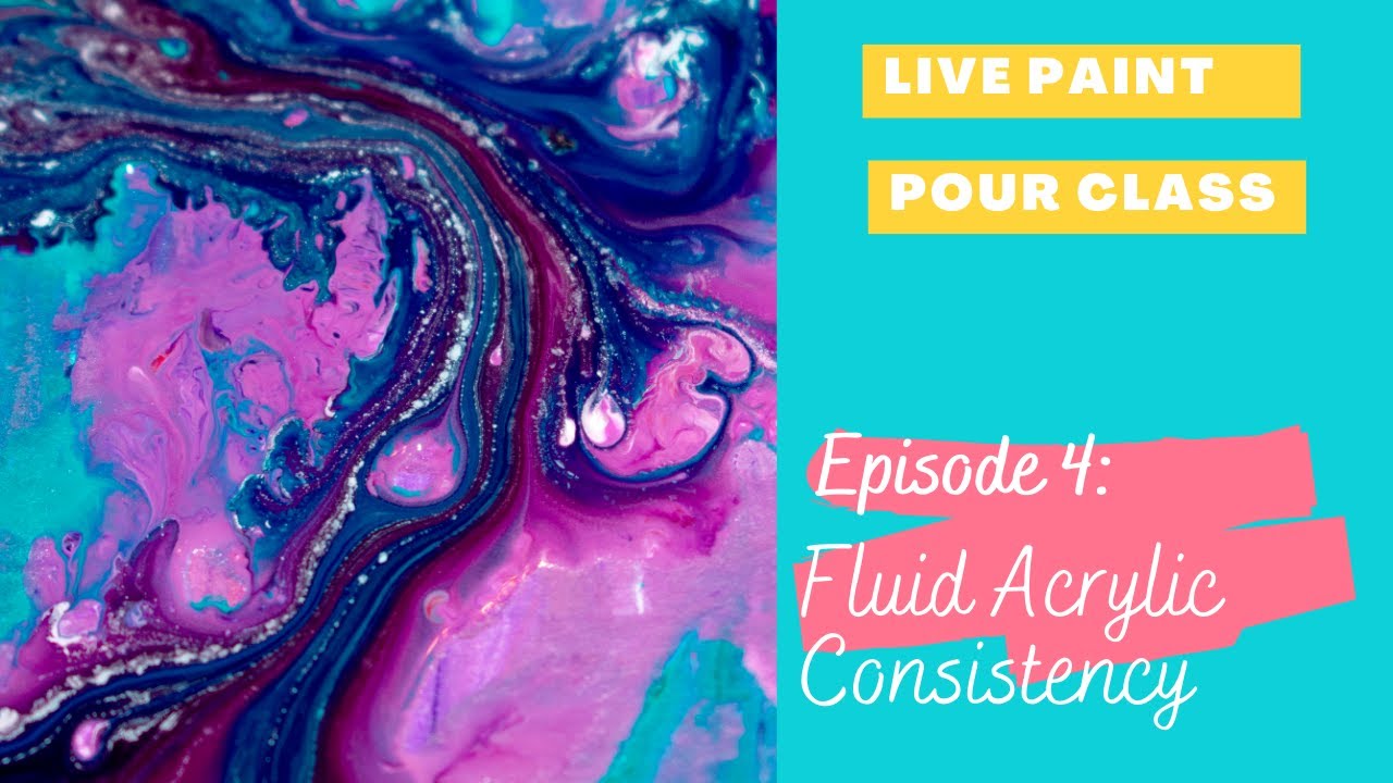 Consistency For Fluid Acrylic Paint Pouring - YouTube