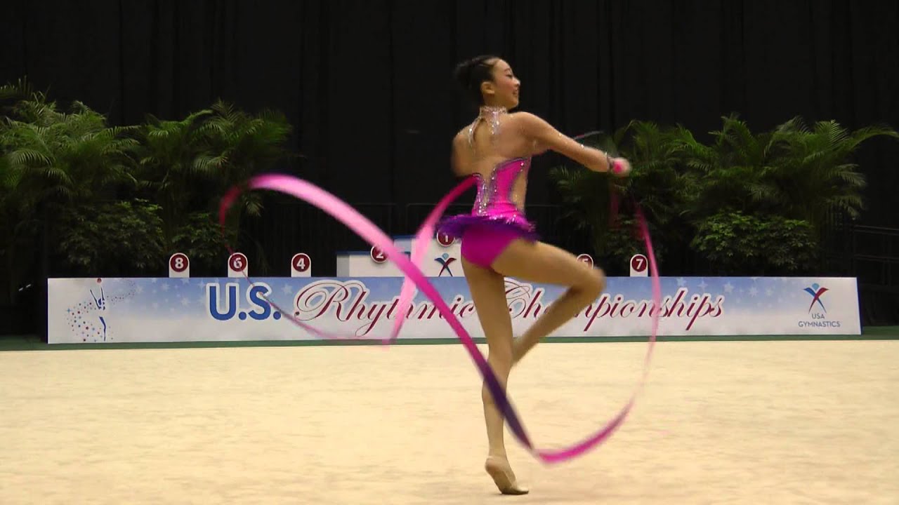 Heather Chan - Ribbon - All Around Final - 2013 U.S. Rhythmic ...