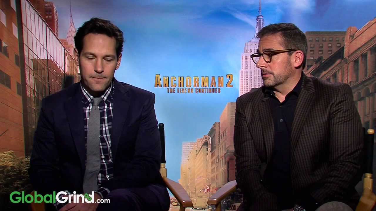 Anchorman 2: The Legend Continues Interviews: Paul Rudd, Steve Carell & Christina Applegate ...