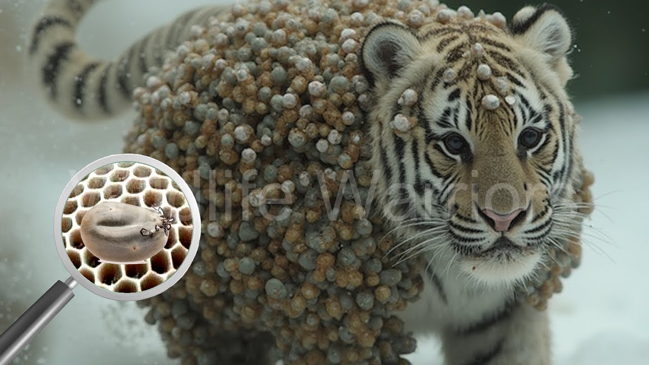 This White Tiger’s Fur Is Covered in Growing Barnacle Colonies. - YouTube
