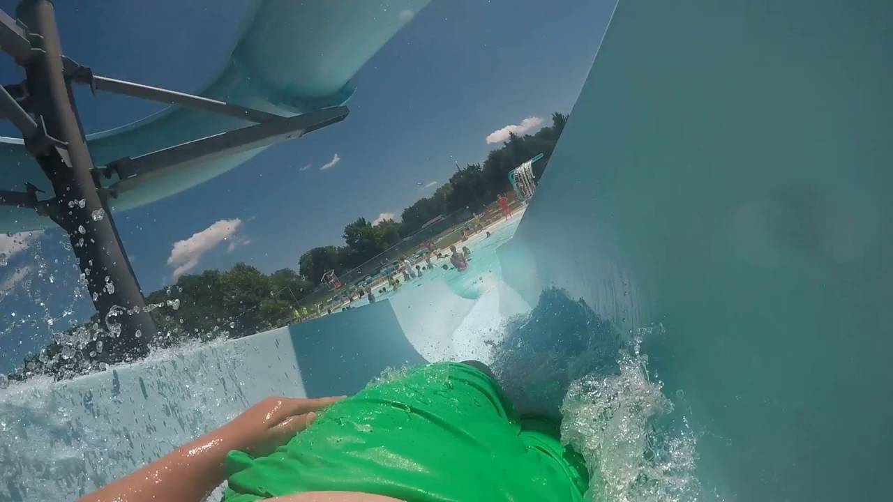 Middleton Pool Water Slide - YouTube