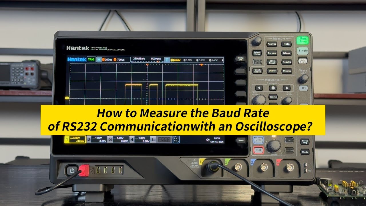 How to test the baud rate of RS232 communication with an oscilloscope ...