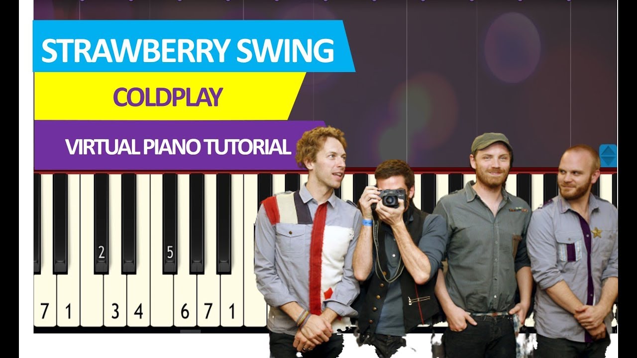 Coldplay – Strawberry Swing (piano tutorial) synthesia acoustic [Piano ...