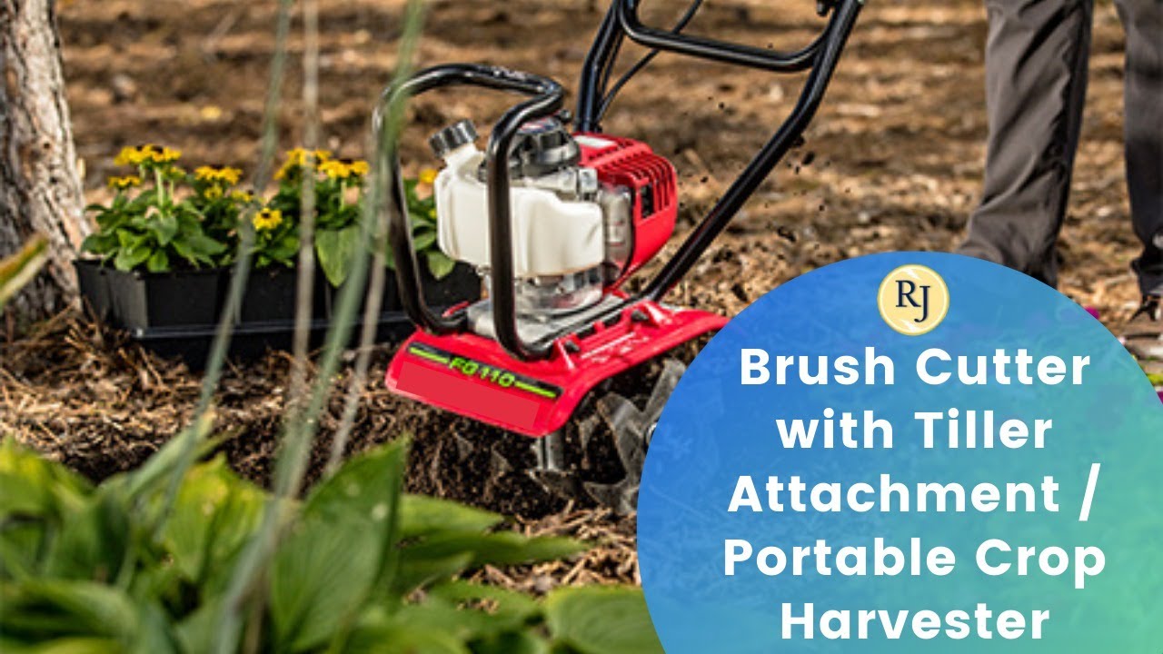 Brush Cutter / Trimmer Line / How to use Trimmer Head/ Portable Crop ...