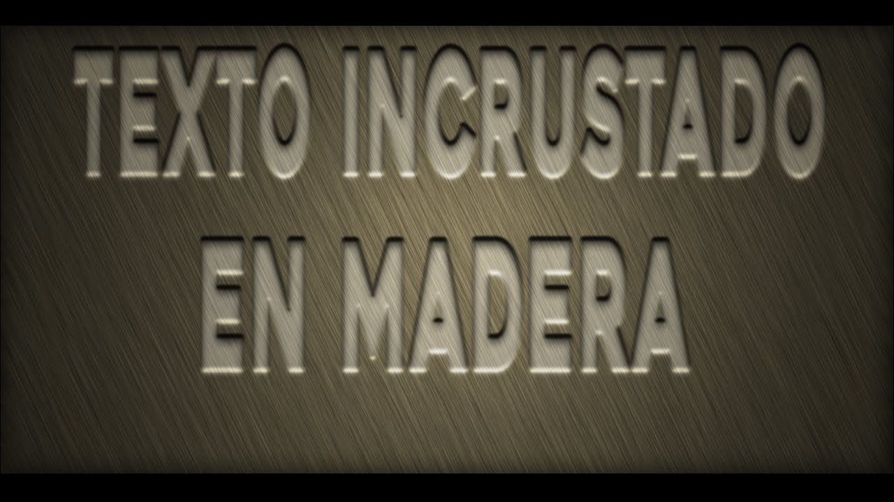 Efecto con texto en Photoshop: Crear texto hundido / incrustado en ...