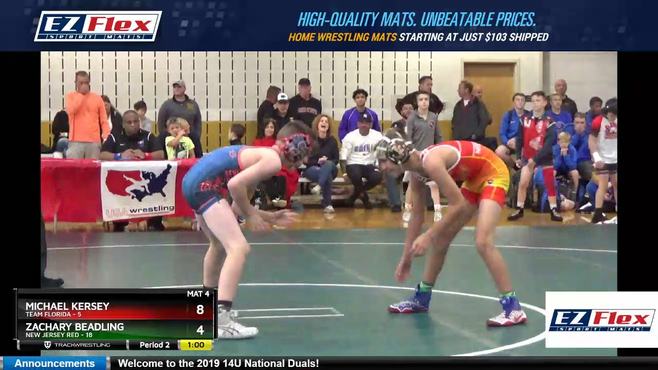 Mat 4 77 Michael Kersey Team Florida Vs Zachary Beadling New Jersey Red ...