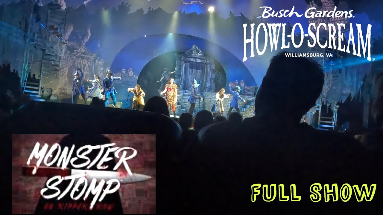 “Monster Stomp on Ripper Row” Busch Gardens Williamsburg 2023 Full Show ...