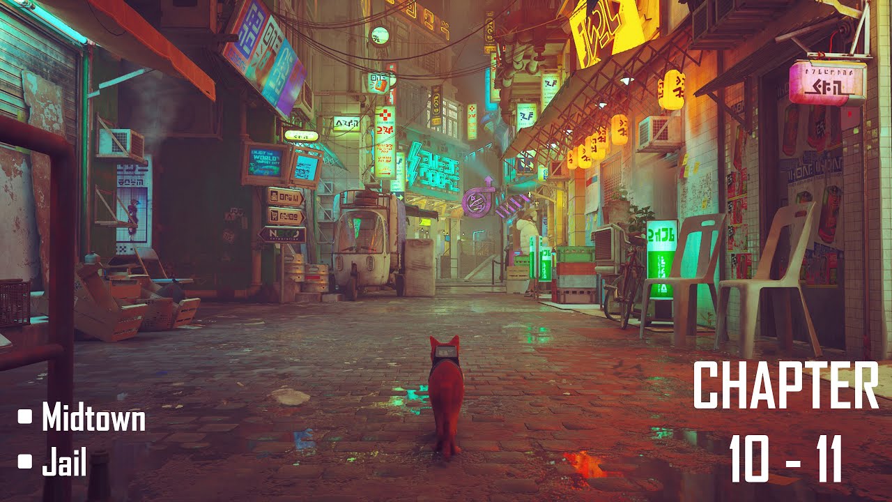 STRAY GAMEPLAY WALKTHROUGH | STRAY CHAPTER 10 - 11 | CAT ADVENTURE GAME ...