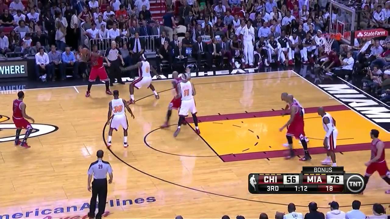 Miami Heat bench (Allen, Cole, Battier, Birdman) 42 points vs Bulls ...