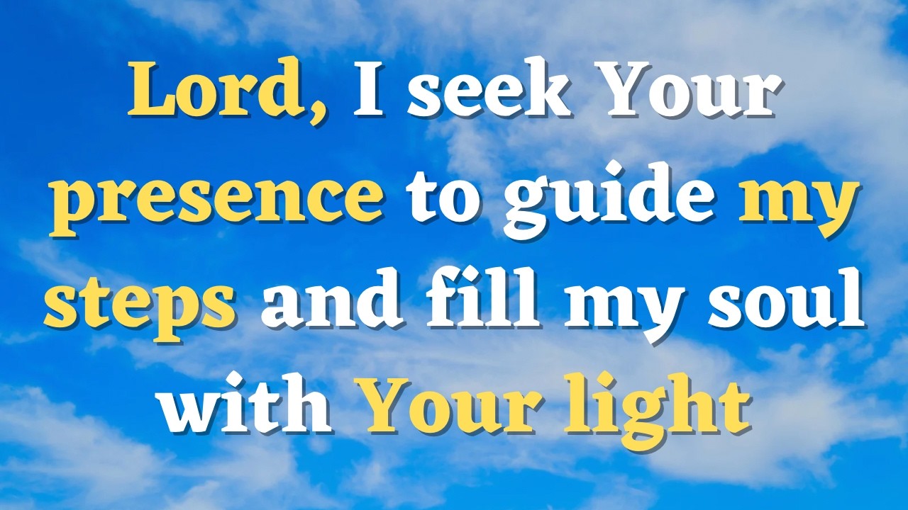 A Short Morning Prayer for Guidance and Strength | Lord, Guide My ...