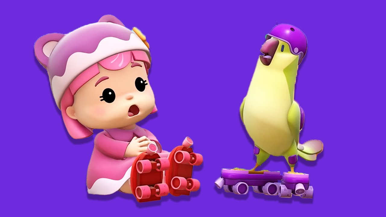 🛼 Skating Lessons 🛼 | who is the best? | 1 Hour of Cartoons! | Hero Dad ...