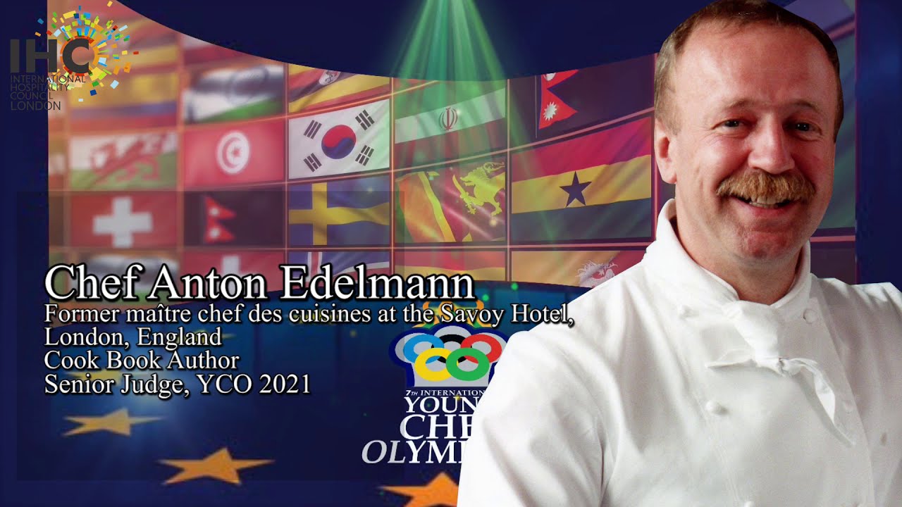 Anton Edelmann as the Senior Judge at the International Young Chef ...