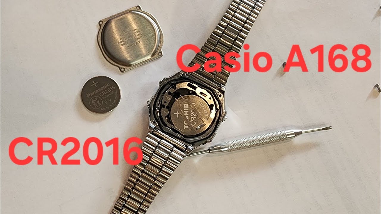 Changing the battery on a Casio A168 watch ⌚️ - YouTube