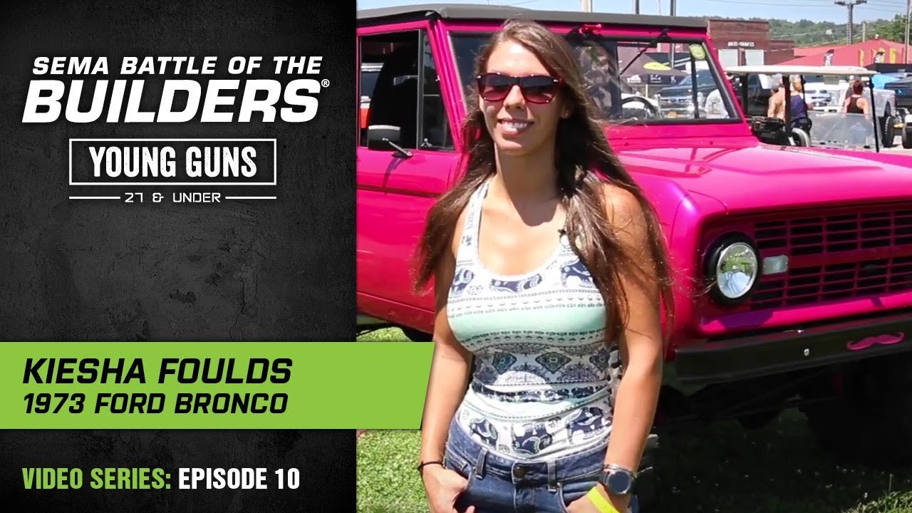 This hot pink '73 Bronco gallops past the competition. - YouTube