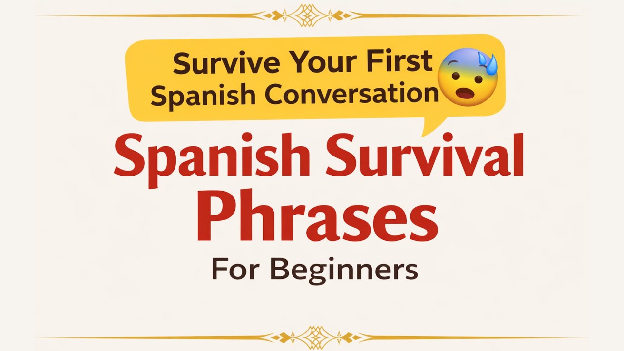 Spanish Survival Phrases for Beginners | Greetings, Politeness & First ...