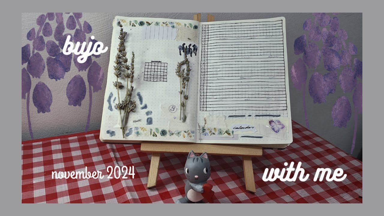 bujo with me 🗒️ | november 2024 🪻 - YouTube