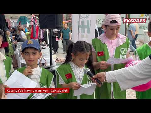 Kütahya’da hayır çarşısı ve müzik ziyafeti