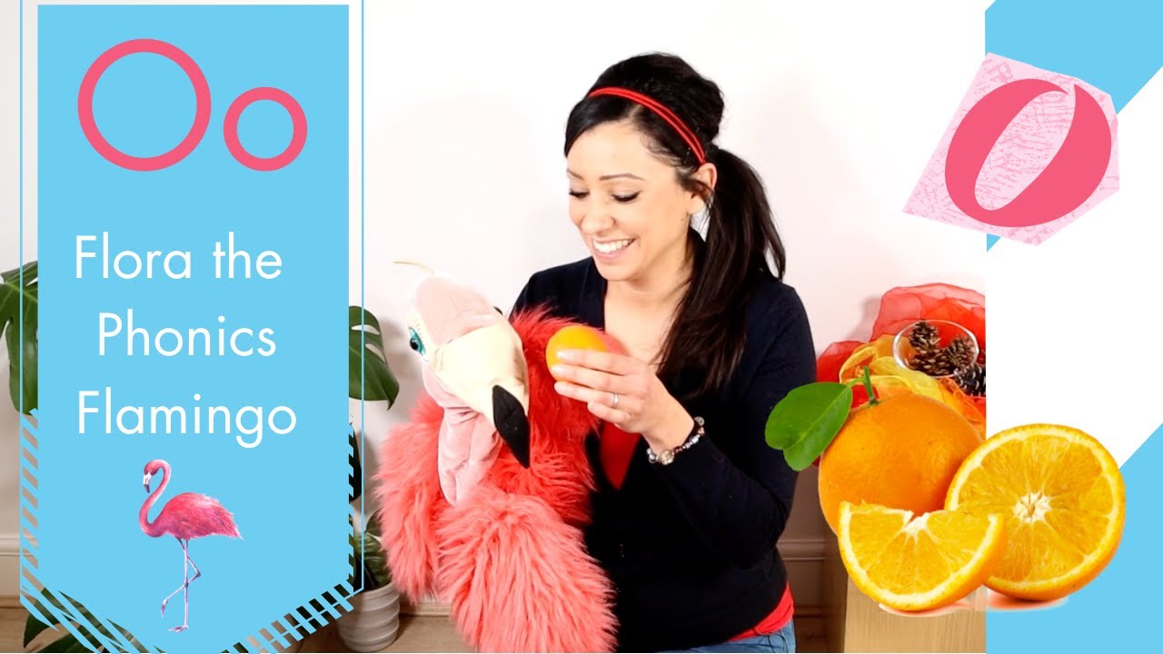 Learn the letter and sound 'Oo' with Flora the Phonics Flamingo ...