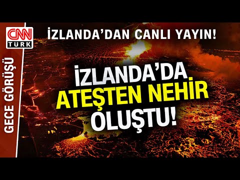 İzlanda'da Kırmızı Alarm! Peş Peşe Depremlerin Ardından Yanardağ Alev Alev!