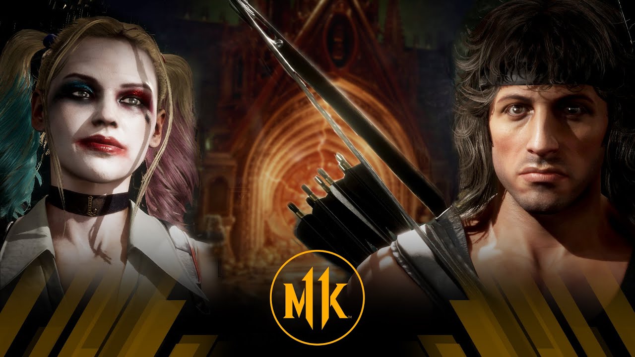 Mortal Kombat 11 - Cassie Quinn Vs Rambo (Very Hard) - YouTube